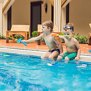 Trounistro 10 Pack Magnetic Fishing Toy Pole Magnet Fishing Rods Magnetic Fishing Game Fishing Poles for Boys and Girls