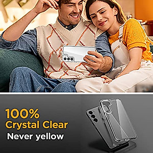 AICase for Samsung Galaxy S23 Plus Case Clear,Anti YellowingTransparent Shockproof Protective Phone Slim Hard PC Back+Soft TPU Bumper Cover for Samsung S23+/Plus 5G (6.6 inch) 2023