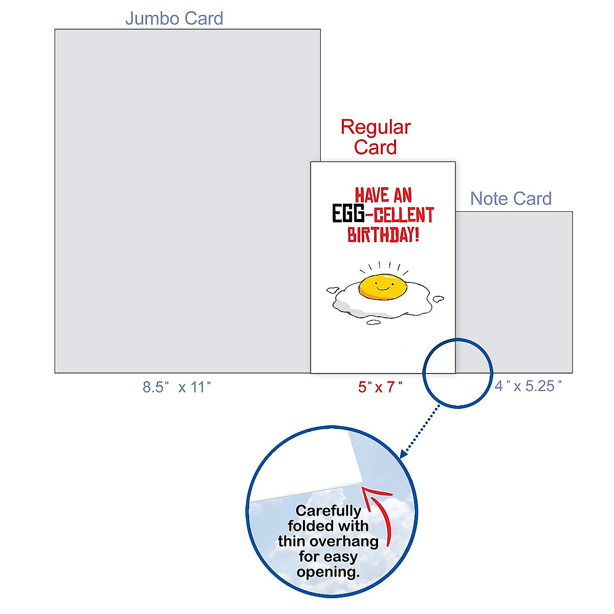 The Best Card Company - Hilarious Birthday Puns Notecard with Envelope, 5x7 Inch, Multicolored, No Batteries Required