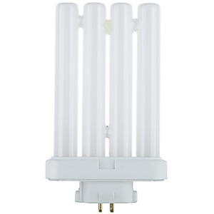 Sunlite FML27/65K Quad Tube Plug-in Compact Fluorescent Lamp, FML 4-Pin, 27 Watts, 1500 Lumens, 6500K Daylight, 4-Pin (GX10q4) Base, 120 Volts, 1 Pack