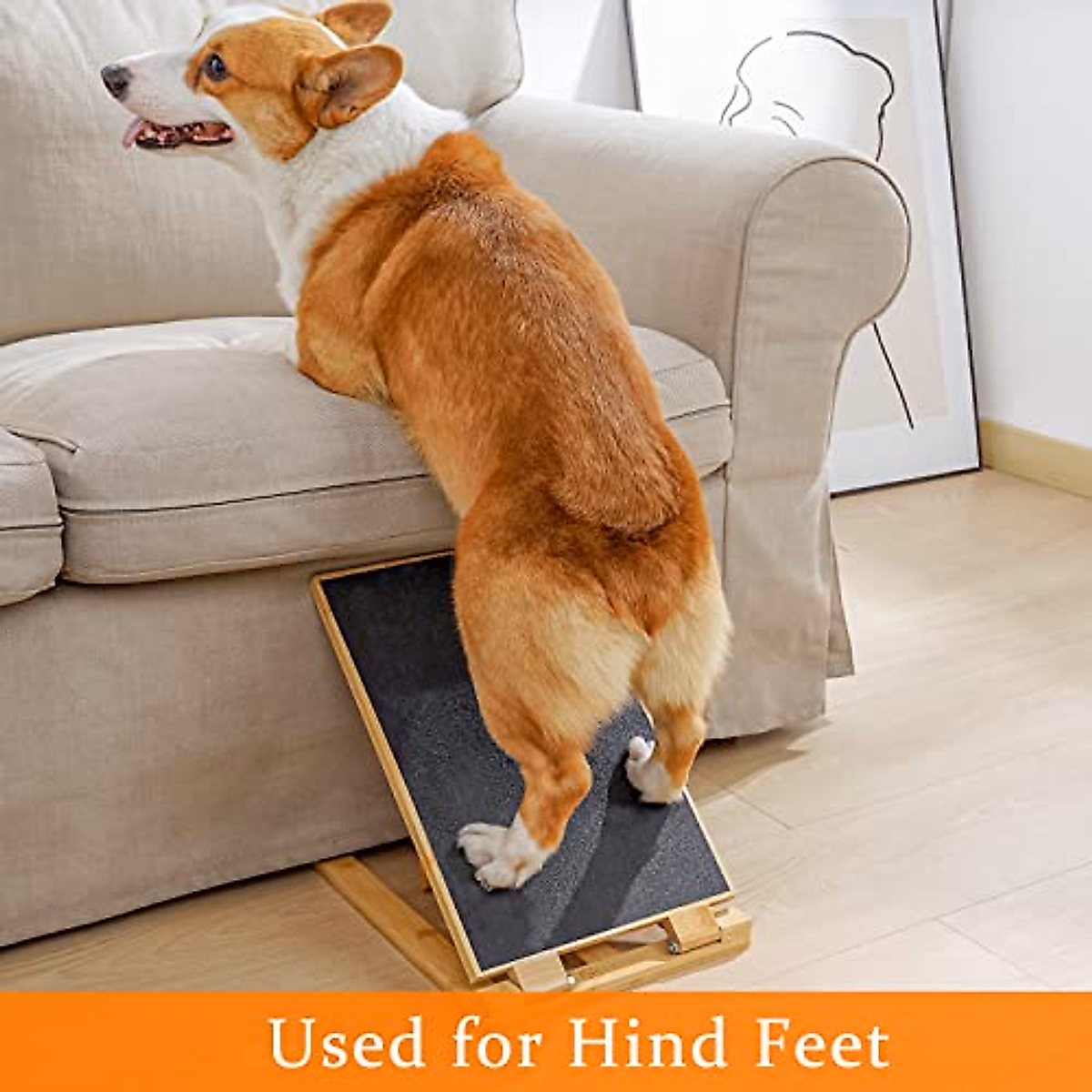 VIROTEE Dog Scratch Pad for Nails - Nail File Scratch Board for Dogs Paw, Fear Free Nail Care, Alternative to Dog Nail Clippers 17inches * 10inches