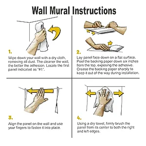 NWT Wall Murals for Bedroom Beautiful 3D View Pattern Flowers Removable Wallpaper Peel and Stick Wall Stickers - 66x96 inches