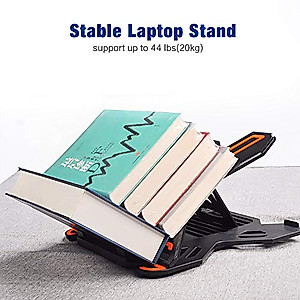 BESIGN Adjustable Laptop Stand, Ergonomic Riser Notebook Computer Holder Stand Compatible with Air, Pro, Dell XPS, HP, Lenovo More 10-15.6" Laptops, Black