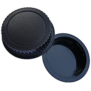 [4Pack] Rear Lens Cap Cover Compatible with All Canon EOS EF EF-S Camera Lens,EOS Rebel T7 T6 T5 90D 80D 77D 70D 60D 5Ds 1DX 5D 7D / 6D Mark II III 200D Rebel SL3 SL2 T8i T7i T6i T6S T4i T5i T5 T3