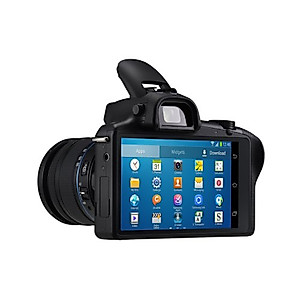 Samsung Galaxy NX EK-GN120ZKAXAR Galaxy Wireless Smart Android 4G Camera 20.3MP Mirrorless Digital Camera with 4.8-Inch LCD with 18-55mm OIS Lens (Black)
