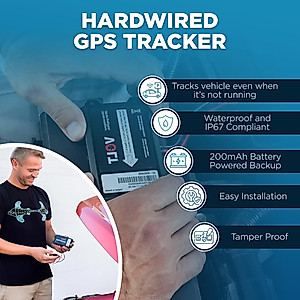 Lightning GPS Easy Wired 4G Vehicle GPS Tracker – Hardwired Hidden Tracking Device, Waterproof, Covert, Real-Time Fleet Security for Cars, Trucks, Motorcycles & Vehicles - Subscription Required