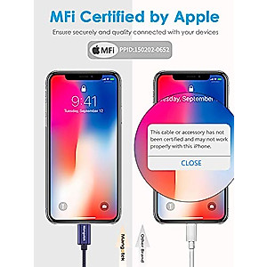 Mangotek Replacement Aux Cord for iPhone, Braided MFi Aux to Lightning Cable iPhone Aux Adapter iPhone Aux Cord Audio for Car Stereo Headphone Speaker iPhone 14 13 12 Pro Max 7 8 Plus SE X XS XR