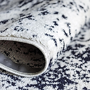 Rugs.com Arlington Collection Rug – 10' x 14' Blue Medium-Pile Rug Perfect for Living Rooms, Large Dining Rooms, Open Floorplans