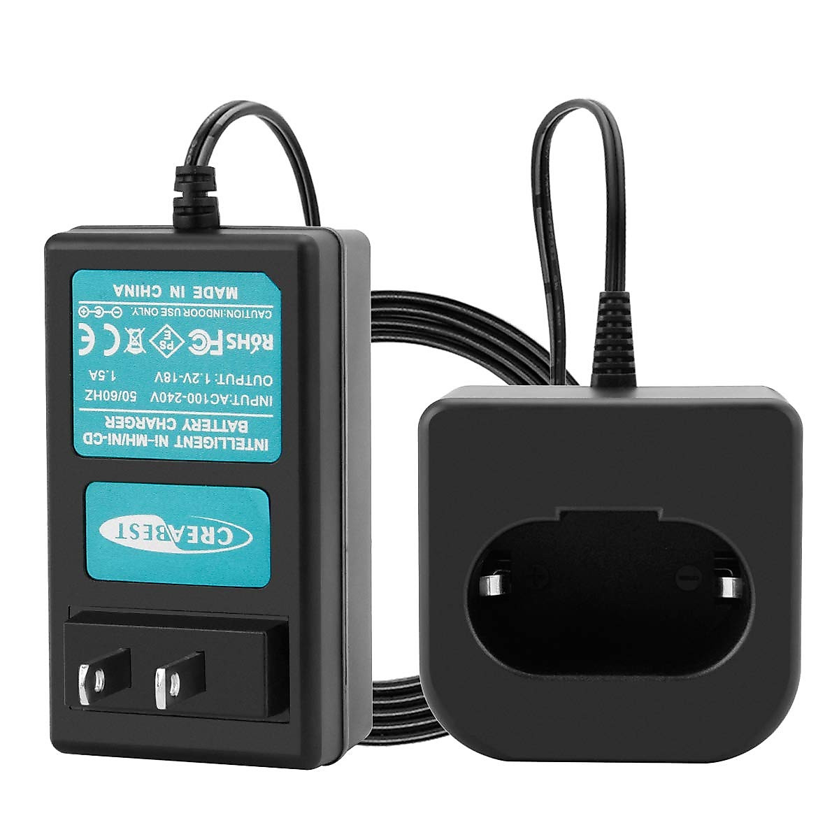 CREABEST New 6V Battery Charger Compatible with Paslode 404400 404717 900400 900420 B20720 CF-325 IM200 IM250A IM350A PS604N Pod Style Ni-HM/Ni-CD Battery (NOT for Li-ion Battery)