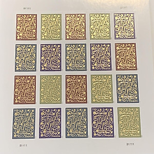 USPS Thank You (Sheet of 20) Postage Forever Stamps 2020 Scott #5519-5522