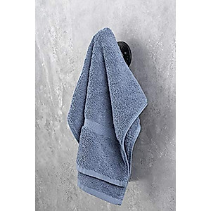 IMQOQ Industrial Style Robe Towel Hook Wall Mounted Metal Iron Pipe Coat Hanger Hat Holder Bag Rack for Bathroom Bedroom Kitchen, Rust Free, Black