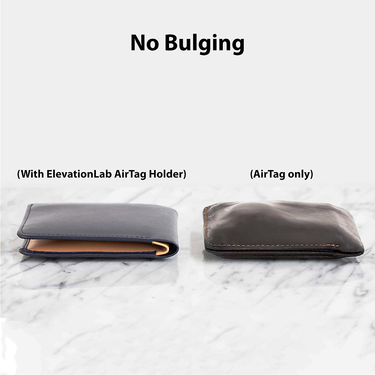 Elevation Lab TagVault™ AirTag Wallet Holder (2 Pack) - The Thinnest AirTag Wallet Card Insert | Flexible, Stays Hidden, Patent Pending