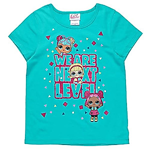 L.O.L. Surprise! Little Girls 3 Pack Ruffle Graphic T-Shirt 5