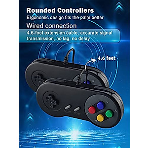 Fadist Retro Game Console, Built in 821 Classic NES Games, 4K HDMI HD Output, Game Box with 2 Wired Controller, Plug and Play Video Games Console, Ideal Gift for Kids, Friend