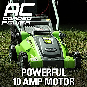 Greenworks 10 Amp 16-inch Corded Mower, 25142