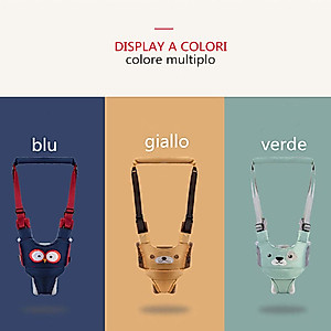 Mekysd Toddler Walking Assistant Fashion Harness Safety Toddler Belt Walking Wing Infant Kid Safe Guard Style Belt (Green, 6-24 Months)