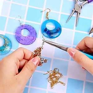 Jewelry Pliers, Shynek 4pcs Jewelry Making Tools Kit with Needle Nose Pliers/Chain Nose Pliers, Round Nose Pliers, Wire Cutters and Bent Nose Pliers for Crafts, Wire Wrapping, Jewelry Making Supplies