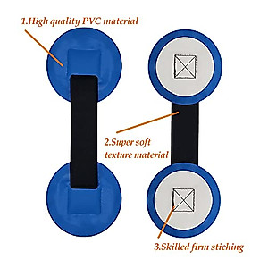 2PCS PVC Strap Handle for Inflatable Boat,Raft, Dinghy, Kayak, Canoe, SUP,Paddle Board PVC Strap Grab Handle (Blue)