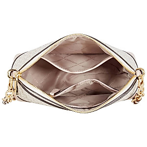 Michael Kors Jet Set Charm Large Dome Crossbody, Vanilla/Soft Pink