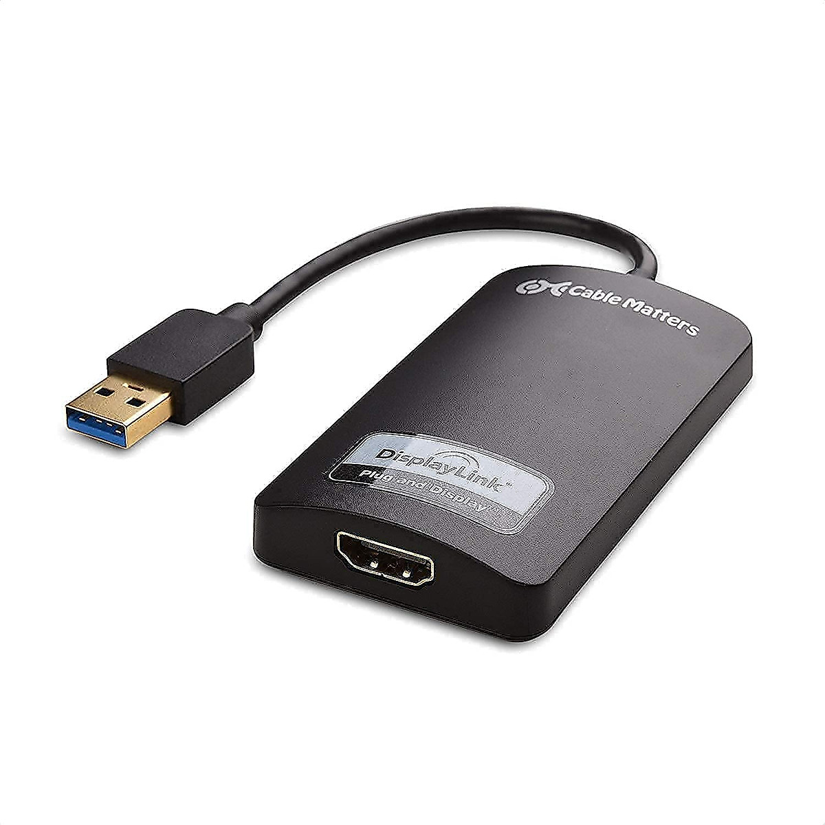 Cable Matters SuperSpeed USB 3.0 to HDMI Adapter (USB to HDMI Adapter) for Windows & 3-Pack High Speed HDMI to HDMI Cable 6 Feet