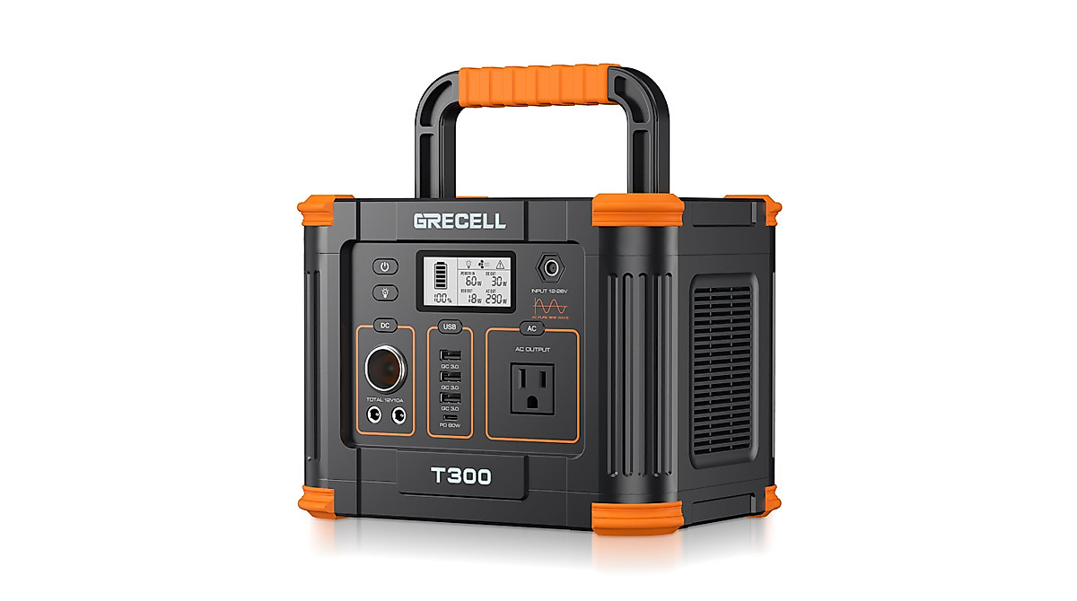 GRECELL 288Wh Power Station & 100W Solar Panel
