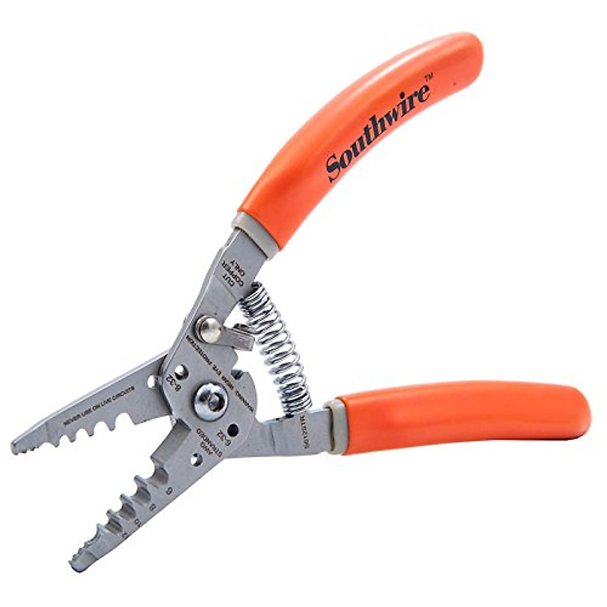 Southwire - 58277940 Tools & Equipment S612STR 4-10 AWG SOL & 6-12 AWG STR Ergonomic Handles Wire Stripper/Cutter