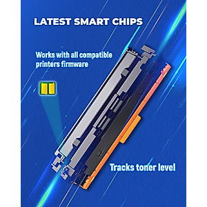 4 Pack (1BK+1C+1Y+1M) 307A | CE740A CE741A CE742A CE743A Remanufactured Toner Cartridge Replacement for HP Color Professional CP5225 CP5225n CP5225dn Printer -by Leadyink