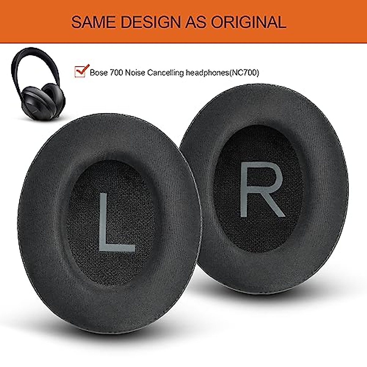 GVOEARS Replacement Ear Pads for Bose 700, Cooling Gel Earpad Cushions with Noise Cancelling Memory Foam Premium Leather for Bose NC700 Wireless Headphones (Cooling Gel)