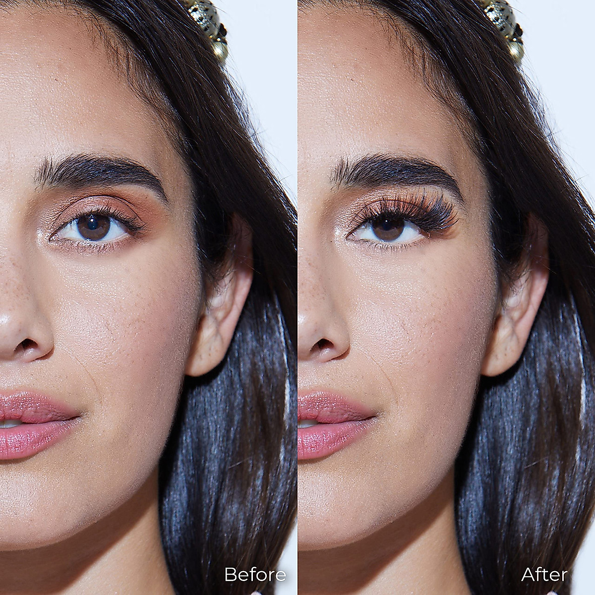 KISS Lash Couture The Muses Collection False Eyelashes, Duchess', 16 mm, Handmade, Refined Faux Silk, Contact Lens Friendly, Easy to Apply, Includes 1 Pair Reusable Strip Lashes