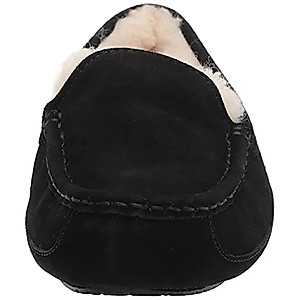UGG Unisex-Child's Ascot Slipper, Black Suede, 6 M US