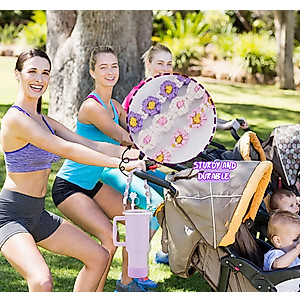 Sanilinwild 40 oz Tumbler with Handle Straw and Accessories, Drop & Abrasion Resistant, Vacuum Double-Layer Insulation, Ideal for Camping, Fitness, Outdoor Use