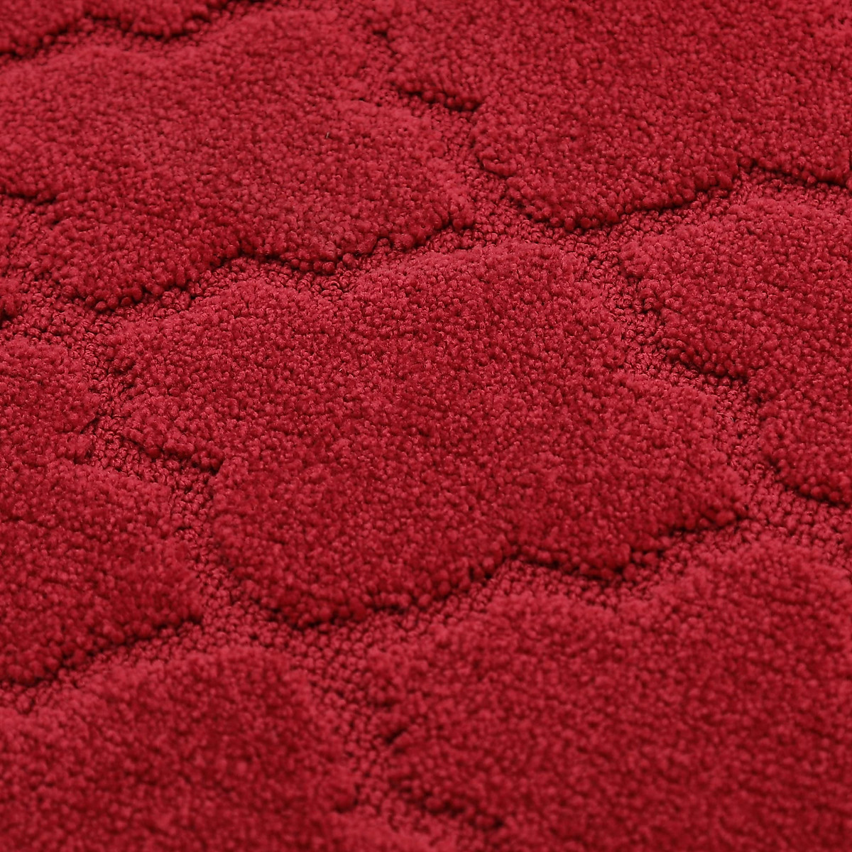 COSY HOMEER Soft Kitchen Floor Mats for in Front of Sink Super Absorbent Rugs and 20"x59" Non-Skid Mat Standing Washable,Polyester,Red