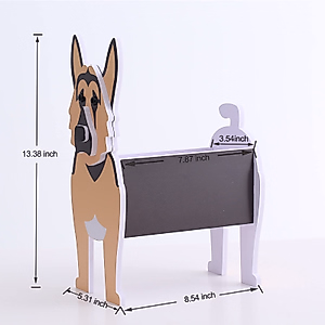 Gochoi German Shepherd Gifts,German Shepherd Dog Planter Plant Pot,Cute Dog Flower Pots for Outdoor Garden Decoration,Birthday Gifts for Women,Office Home Decor Small German Shepherd