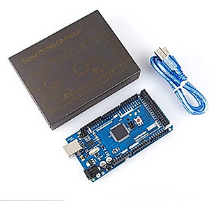 SunFounder MEGA Board Compatible with Arduino IDE ATMEGA2560 ATmega16AU + USB Cable