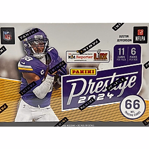 2024 Prestige Football Trading Cards Blaster Box (6 Packs)