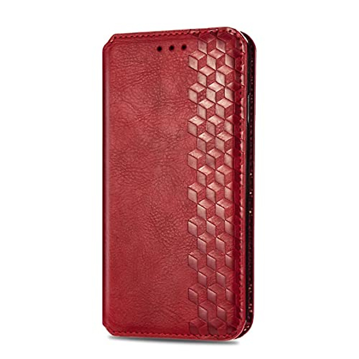 YukeTop Case for Oppo Reno2 Z, PU Leather Flip Folio Wallet Cover, with Card Slots, Case Cover for Oppo Reno2 Z.(Red)