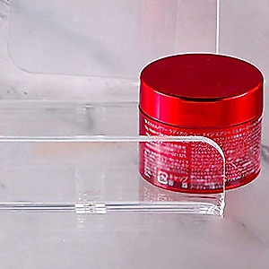 Teensery Clear Acrylic Floating Shelf Wall Mounted Display Shelf U-Shaped Storage Rack Organizer for Home, Bathroom, Kitchen, Living Room, Nail Salon, 7.87 x 3.94 Inch (1 Piece)