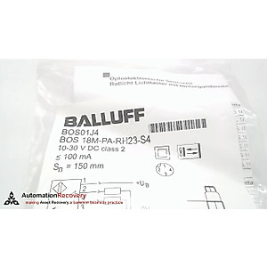Balluff Bos 18M-Pa-Rh23-S4, Diffuse Sensor, Bos01j4 Bos 18M-Pa-Rh23-S4
