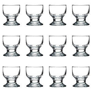DISCOUNT PROMOS Lexington Mini Wine Tasting Glasses 3.5 oz. Set of 12, Bulk Pack - Restaurant Glassware, Perfect for Red Wine, White Wine, Cocktails, Other Beverages - Clear