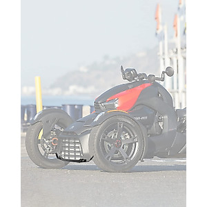 Ryker Aluminum Radiator Protector Plate for Can Am Ryker All Models Accessories,A & UTV PRO Front Bump Lip Lower Protector Skid Plate,Black Replace OEM # 219400999