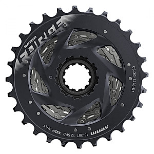 SRAM Force AXS XG-1270 Cassette - 12-Speed, 10-28t, Silver, For XDR Driver Body, D1