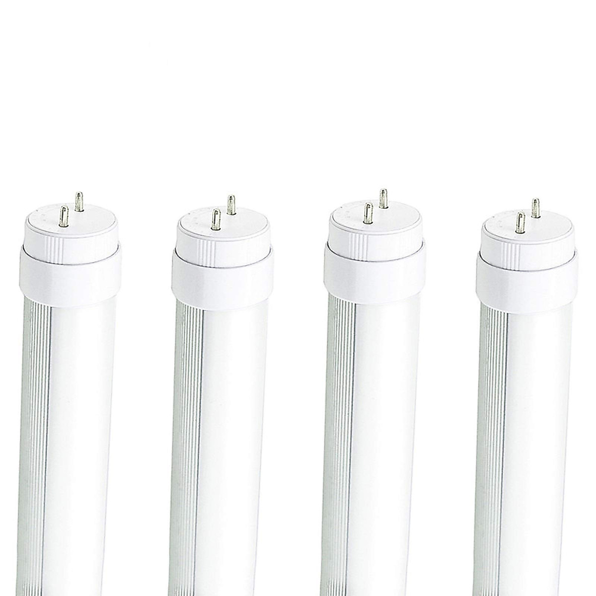 WYZM F15T8 LED Tube Light,120V 4-Pack of 7 Watt F15T8 RV Light Bulb,Rotatable end caps,18" (17-3/4" pin to pin) Length,5500K White Color