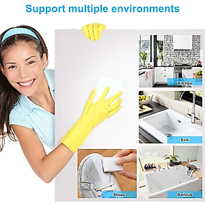 YXCFYJPPD-50Pack Extra Thick Magic Cleaning Sponges - Reusable Eraser Sponge for All Surfaces - Kitchen-Bathroom-Furniture-Leather-Car-Steel - Just Add Water - Melamine - Universal Cleane