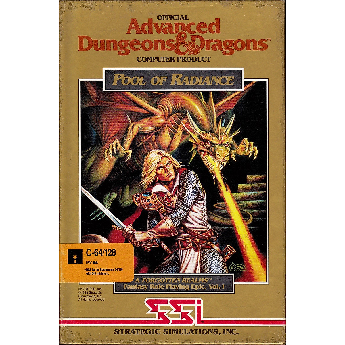 Pool of Radiance - Commodore 64