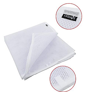 CM Child Safety Rail Net Balcony Protective Net Stair Railing Proof Mesh Banister Safety Guard with Zip Ties for Protect Baby Pets Toys Falling, Use Indoor Outdoor