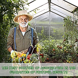 2 Pack Greenhouse Film 12' x 25' Clear Greenhouse Plastic Sheeting 6 Mil Green House Plastic Cover UV Resistant Polyethylene Film Coverings for Plant Farms Agriculture Garden