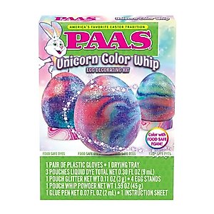 PAAS Unicorn Color Whip Egg Decorating Kit - America's Favorite Easter Tradition