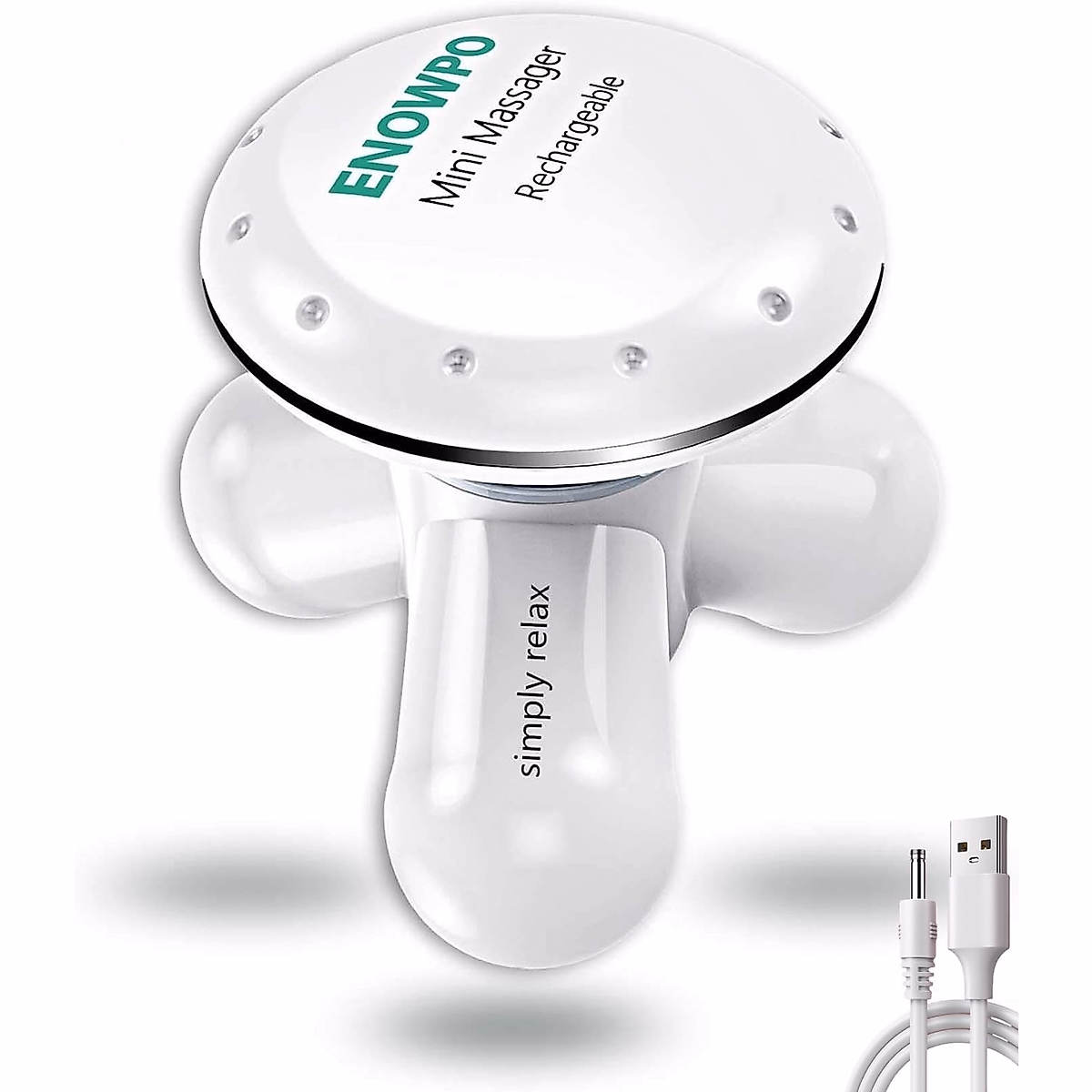 Handheld Mini Massager Hand Held Rechargeable Electric Full Body Personal Massager Deep Tissue Percussion Muscle Pain Relief for Neck, Back, Shoulder, Hand Massage Tools Cordless Massagers Vibrating