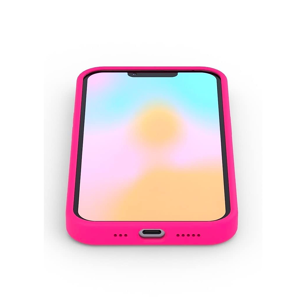 FELONY CASE – iPhone 12/12 Pro Case – Neon Pink Silicone Phone Cover, Liquid Silicone with Anti-Scratch Microfiber Lining, 360° Shockproof Protective Case for Apple iPhone 12 and iPhone 12 Pro