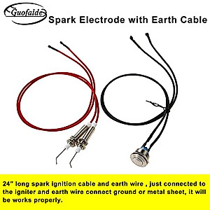 GUOFALDE Grill Igniter, New Silver Push Button Control Switch Ignition Automatic Ignition System, Spirit Ignitor Replacement for Gas Grill